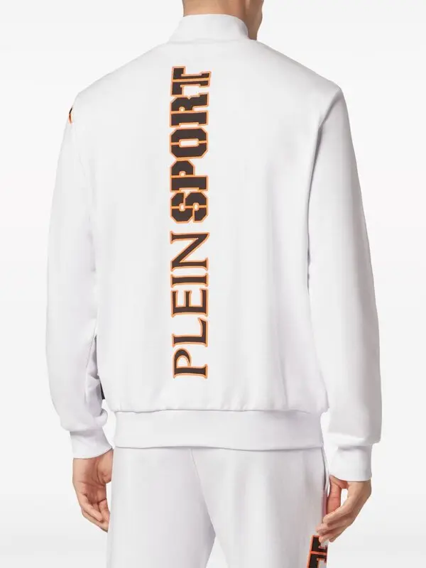PLEIN SPORT Logo-appliqué Track Jacket - White