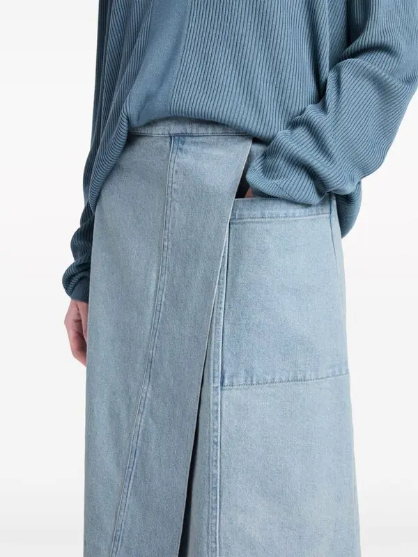 Proenza Schouler White Label Iris Denim Midi Skirt