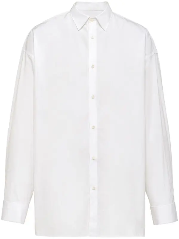 Prada Triangle-logo Cotton Shirt