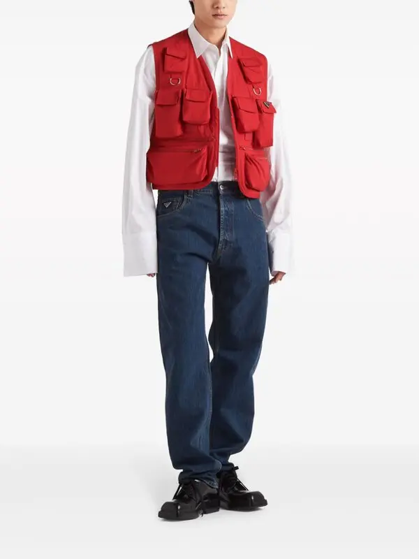 Prada Triangle-logo Cotton Shirt