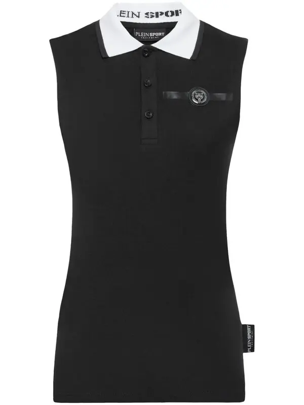 PLEIN SPORT Sleeveless Polo Top