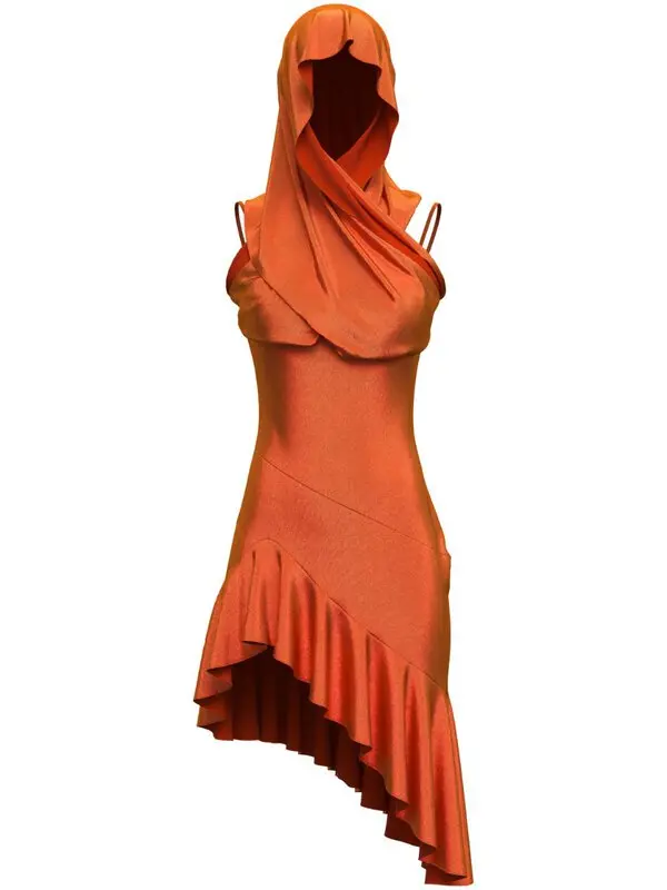 MARGHERITA MACCAPANI Hooded Draped Minidress