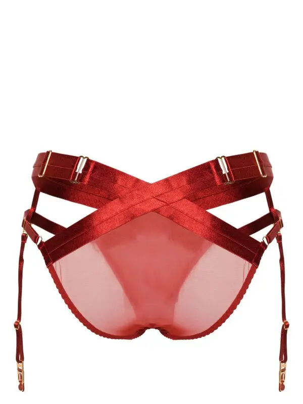 BORDELLE Tomoe Satin Harness Brief