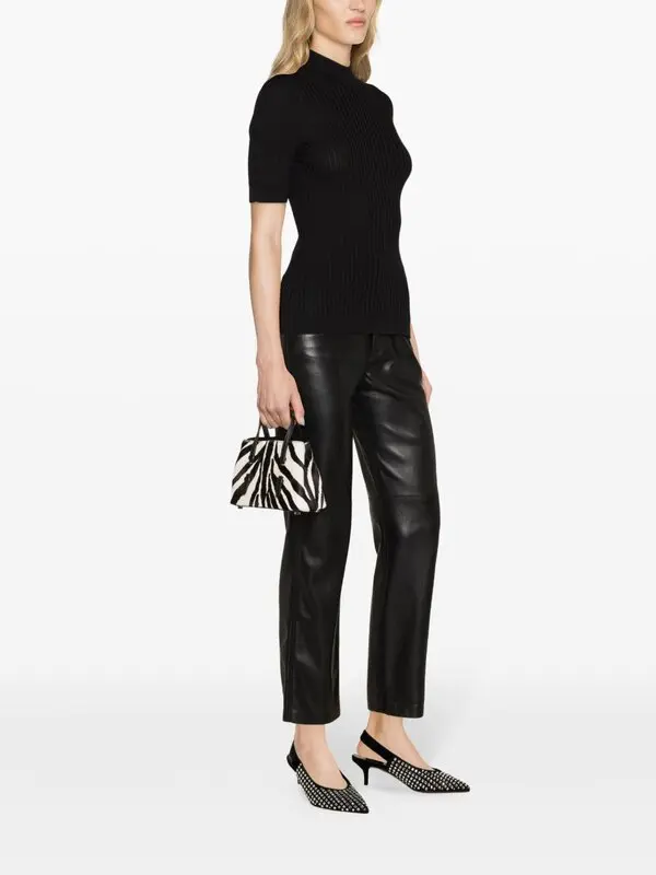 Versace Ribbed-knit Wool Top
