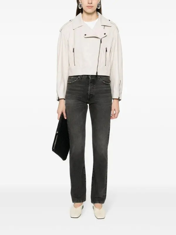 Brunello Cucinelli Notched-lapel Leather Jacket