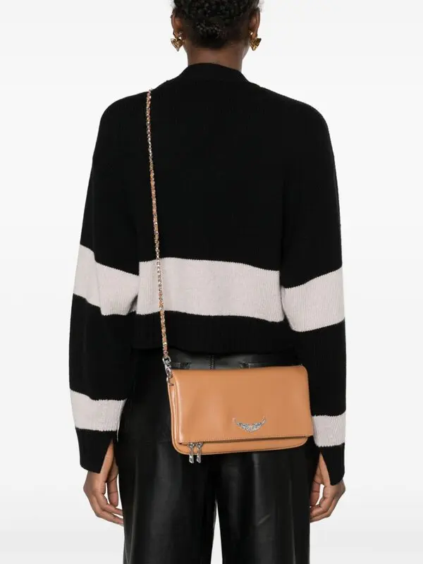 Zadig&Voltaire Rock Leather Crossbody Bag - Brown