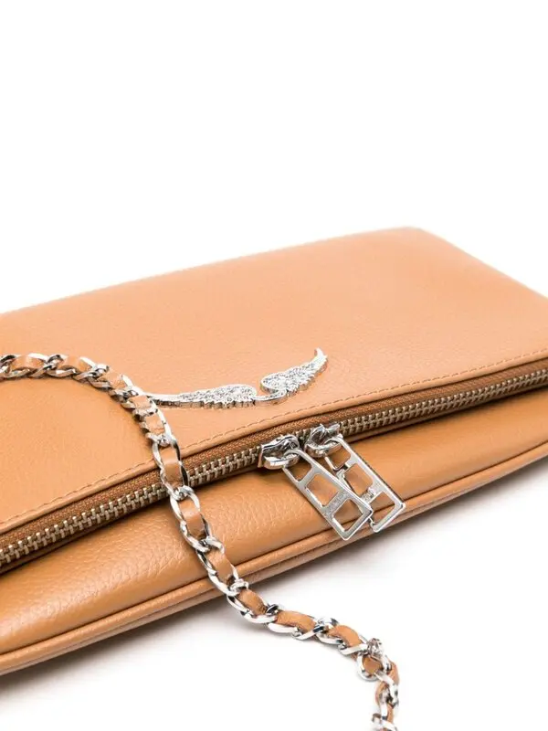 Zadig&Voltaire Rock Leather Crossbody Bag - Brown