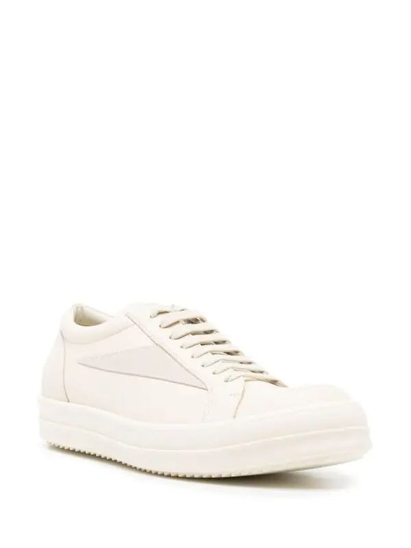 Rick Owens Lido Vintage Leather Sneakers - Neutrals