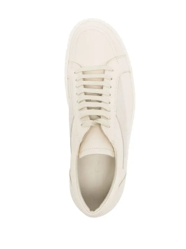 Rick Owens Lido Vintage Leather Sneakers - Neutrals