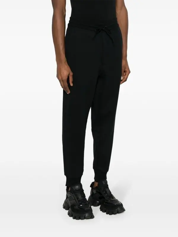 Y3 Logo-printed Jersey Trousers