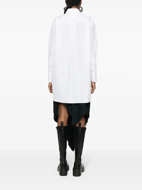 Sacai Logo-raised Poplin Shirt