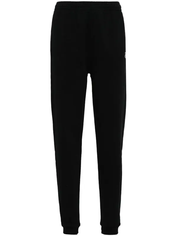 Maison Kitsuné Fox-appliqué Track Pants - Black