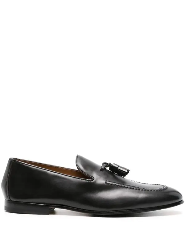 DOUCAL'S Tassel-detail Leather Loafers - Black