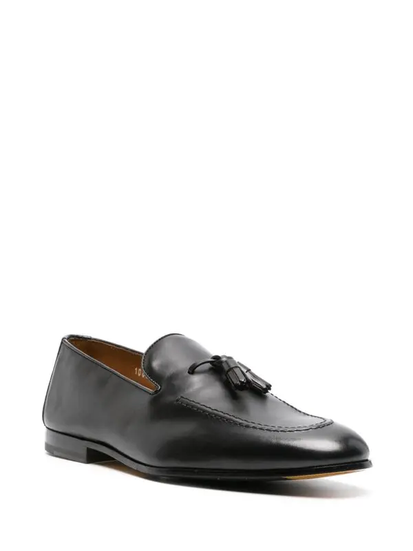 DOUCAL'S Tassel-detail Leather Loafers - Black
