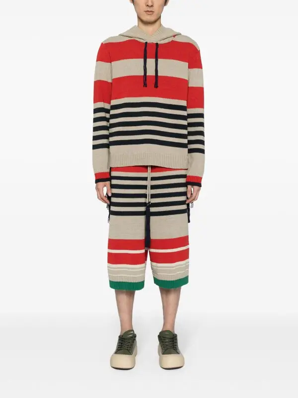 CRAIG GREEN Striped Knitted Hoodie