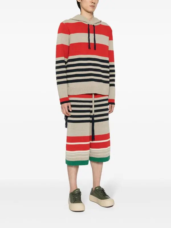 CRAIG GREEN Striped Knitted Hoodie