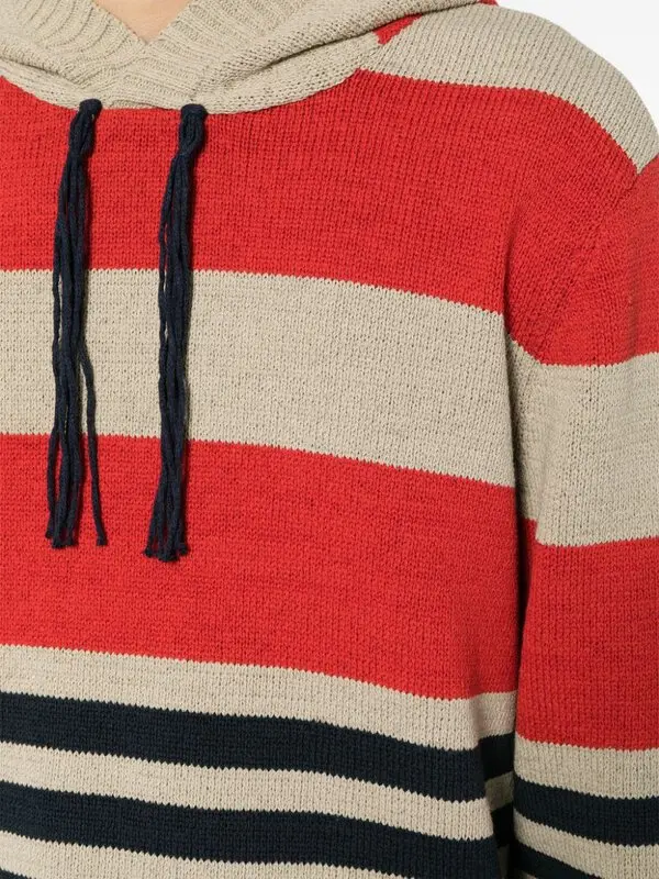 CRAIG GREEN Striped Knitted Hoodie
