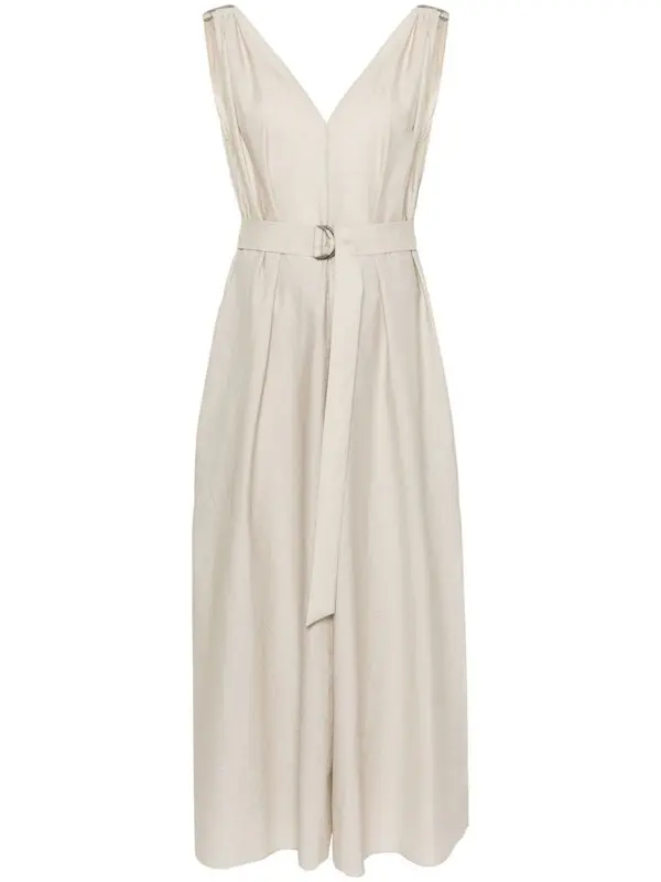 Brunello Cucinelli Belted Maxi Dress