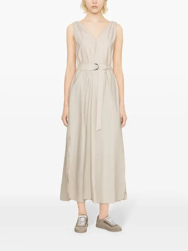 Brunello Cucinelli Belted Maxi Dress