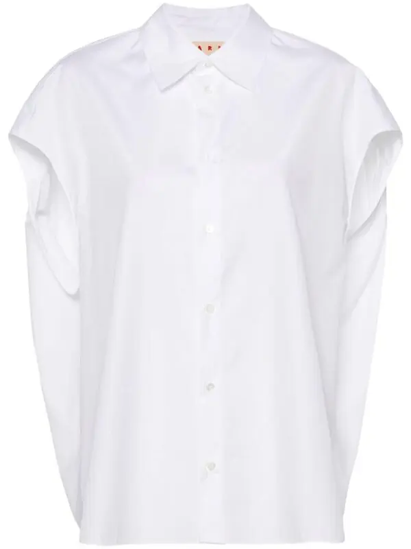 Marni Poplin Sleeveless Shirt
