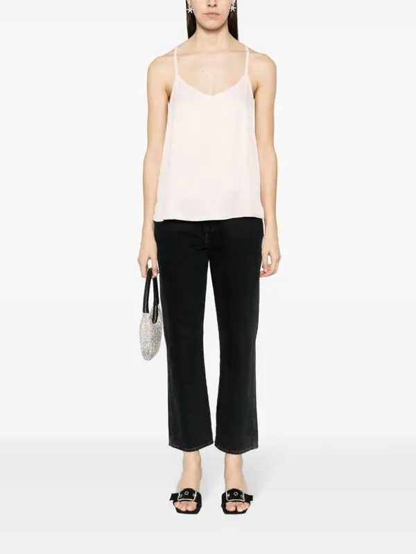 TWINSET Sleeveless Satin Top - Pink