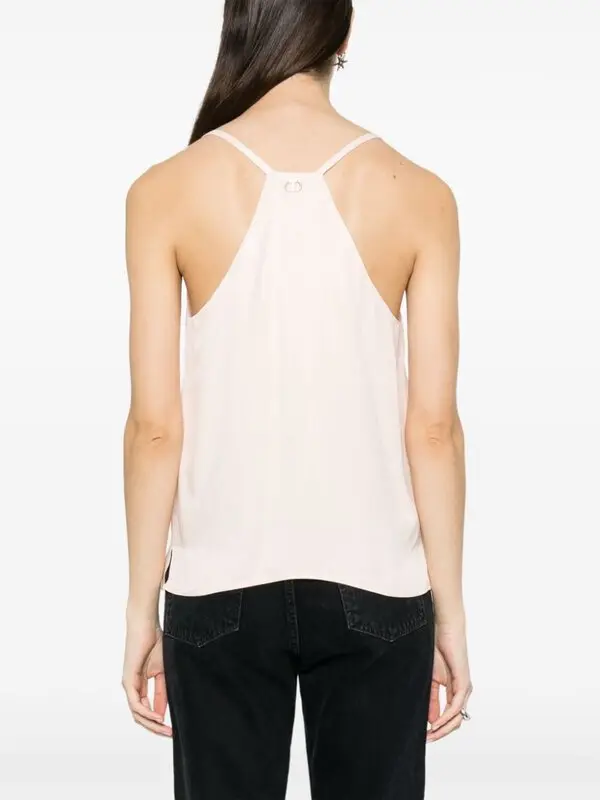 TWINSET Sleeveless Satin Top - Pink