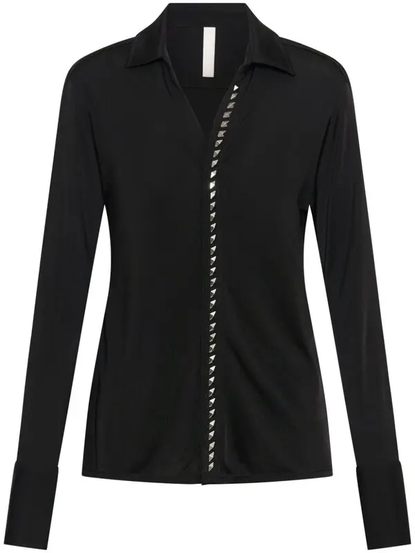 DION LEE Studded-placket Shirt