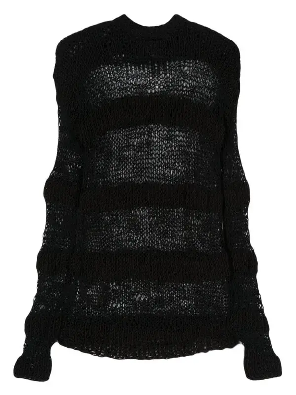 HELIOT EMIL Striped Open-knit Jumper