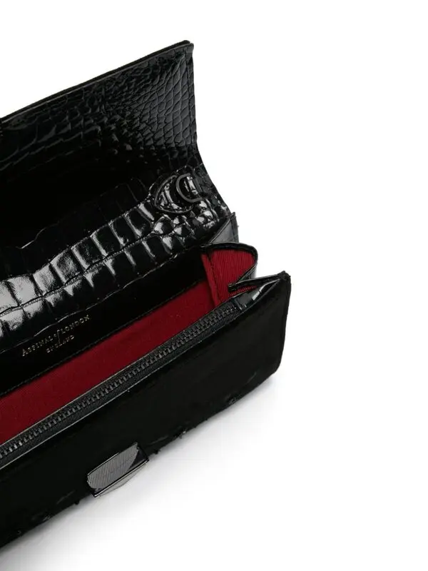 ASPINAL OF LONDON Mayfair Clutch - Black