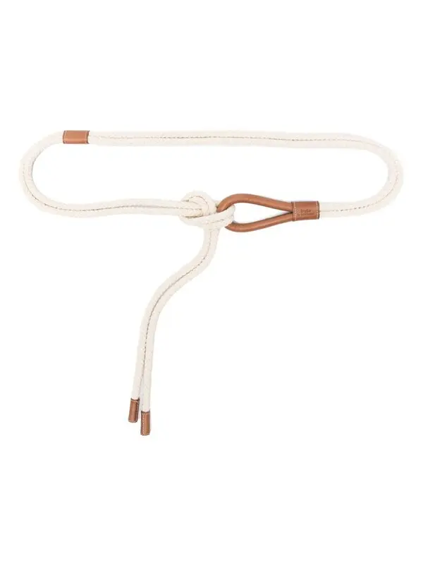 Ralph Lauren Leather-trim Rope Belt