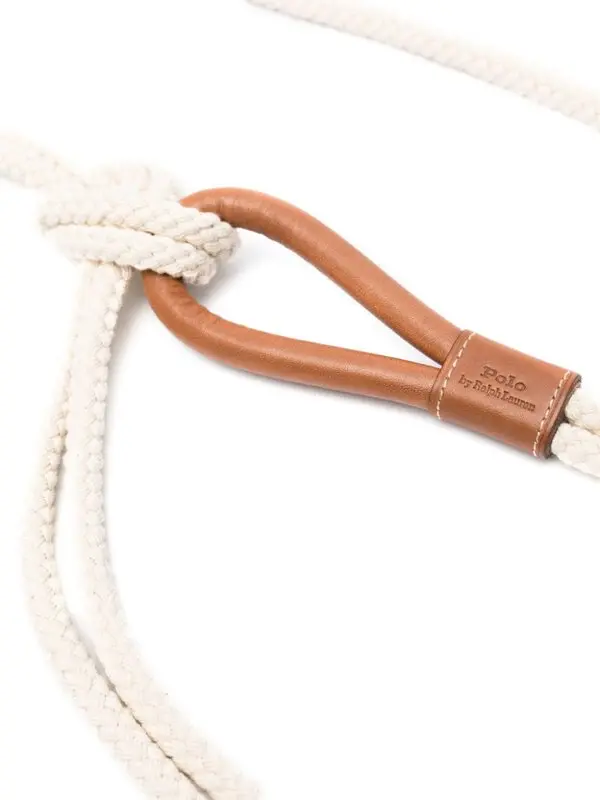 Ralph Lauren Leather-trim Rope Belt