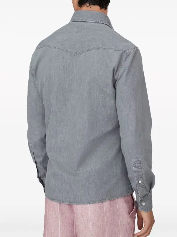 Brunello Cucinelli Western Denim Shirt