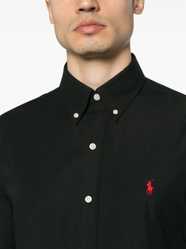 Polo Ralph Lauren Polo Pony Cotton Shirt - Black