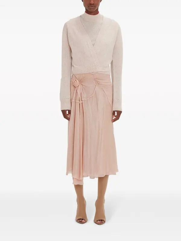 Victoria Beckham Wrap-front Cashmere Cardigan