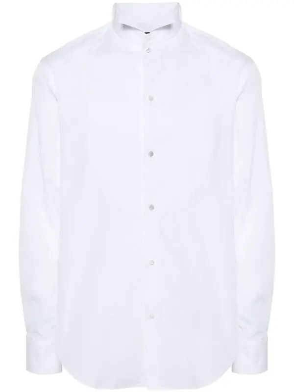 Emporio Armani Bib-panel Cotton Shirt
