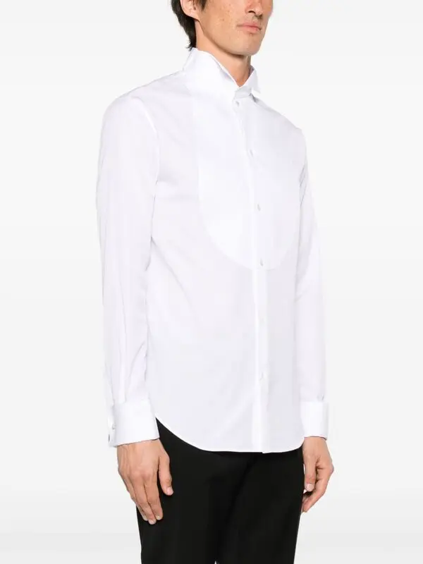 Emporio Armani Bib-panel Cotton Shirt