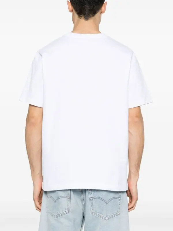 Maison Kitsuné Fox-motif Cotton T-shirt - White