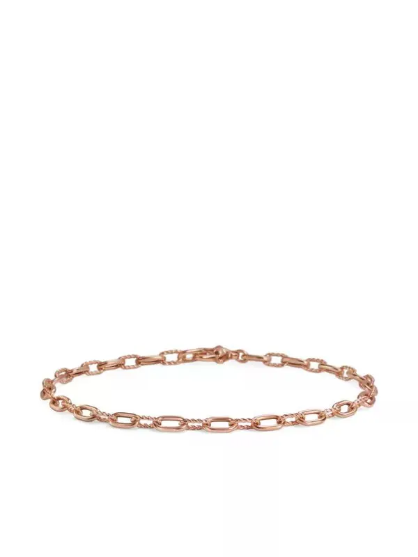 David Yurman 18kt Rose Madison Chain Bracelet - Gold