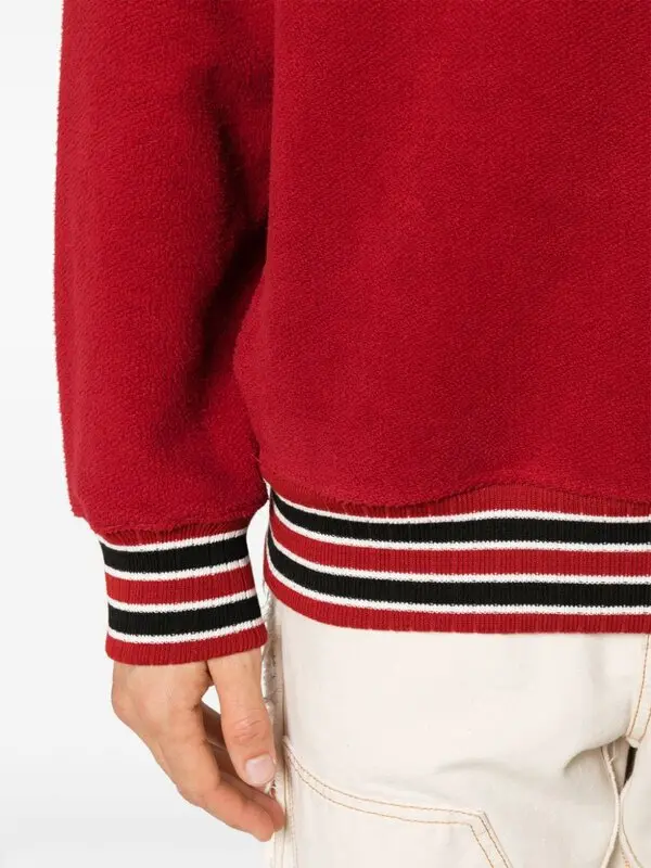 Rhude Varsity Half-zip Sweatshirt - Red