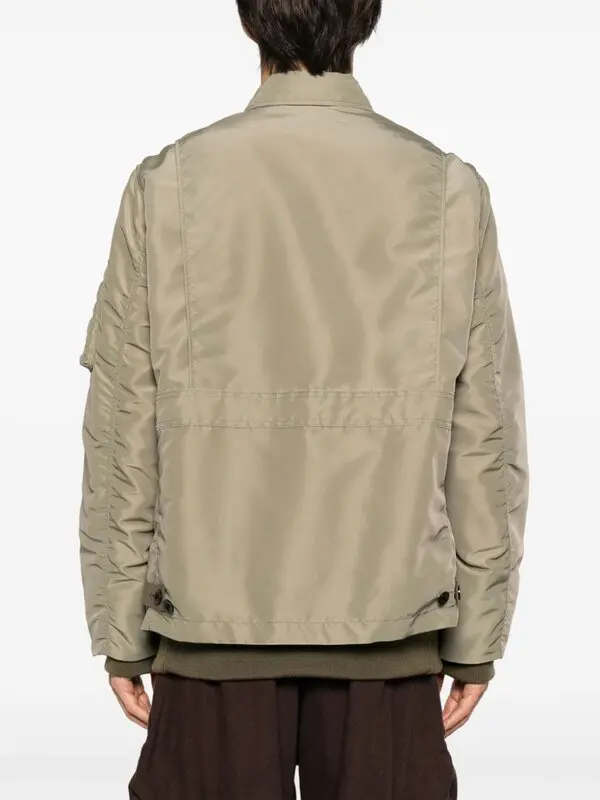 Sacai Contrasting-trim Layered Bomber Jacket