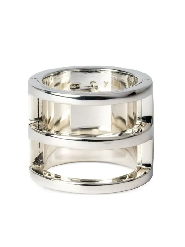 PARTS OF FOUR Sistema Sterling Ring - Silver