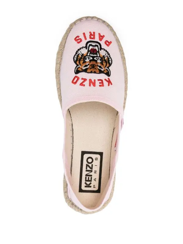 Kenzo Lucky Tiger-embroidered Espadrilles