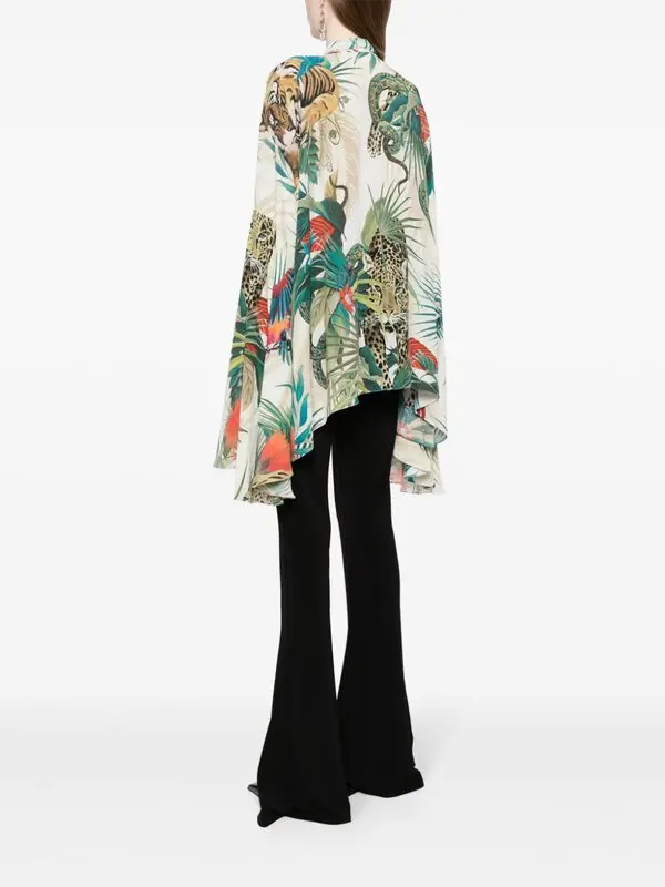 Roberto Cavalli Jungle Print Blouse