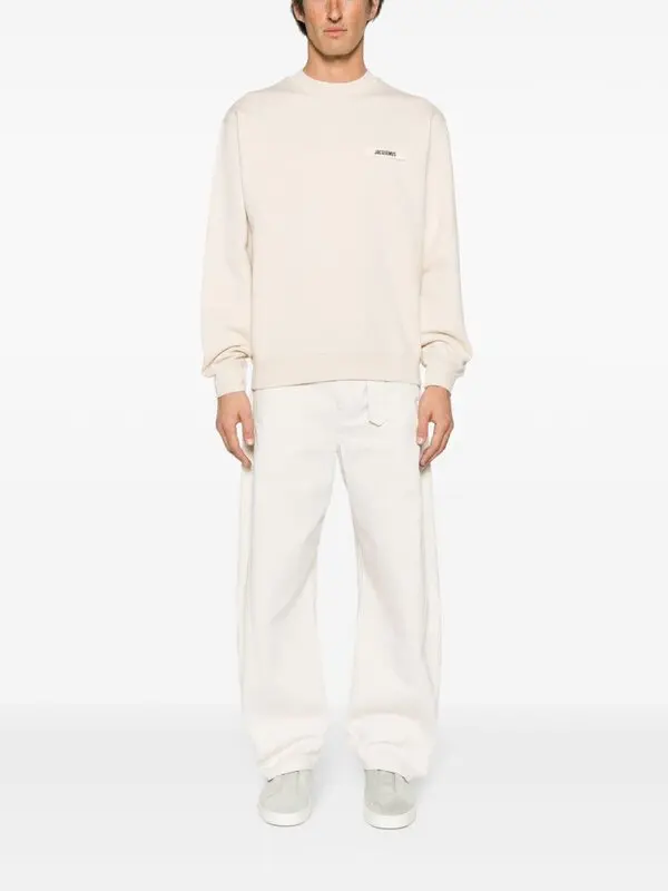 Jacquemus The Gros Grain Sweatshirt - Neutrals