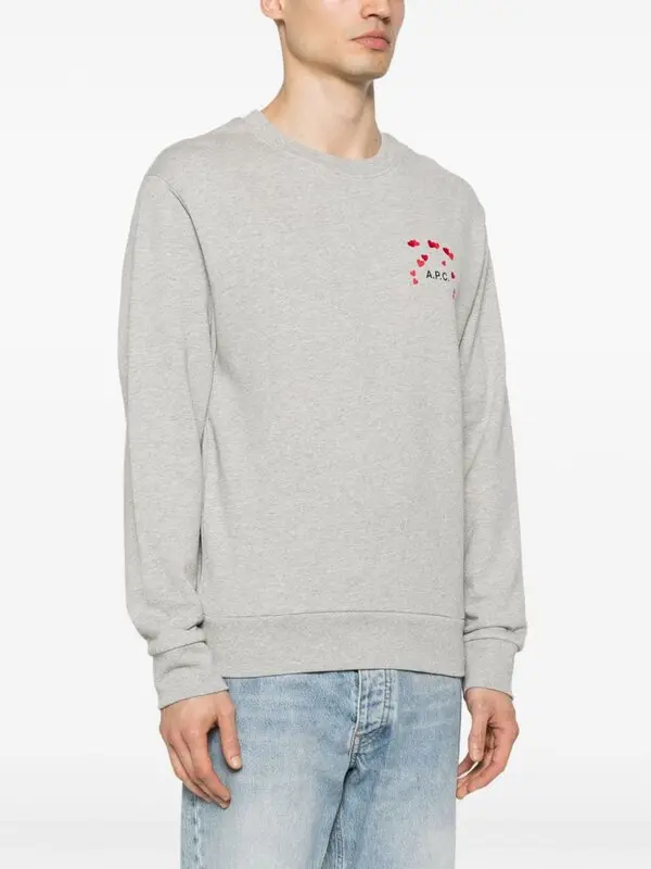 A.p.c. Logo-print Cotton Sweatshirt
