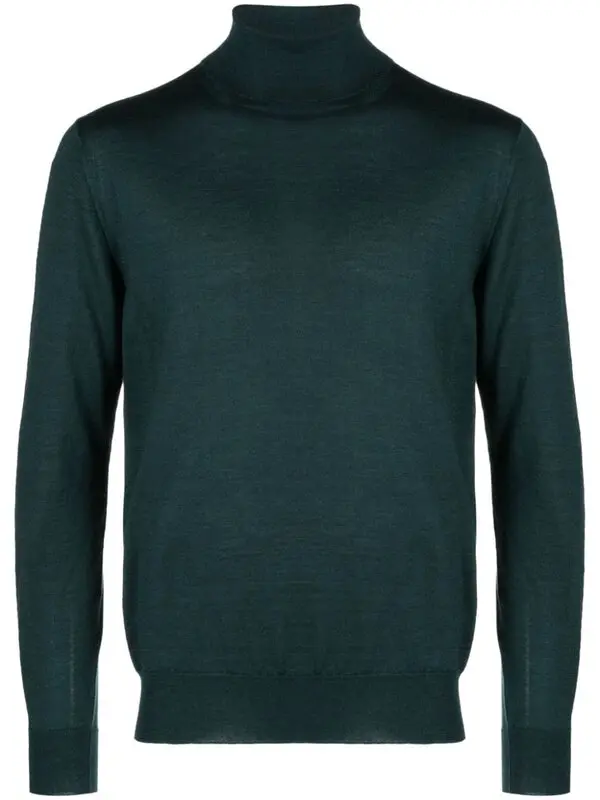 CRUCIANI Roll-neck Jumper - Green
