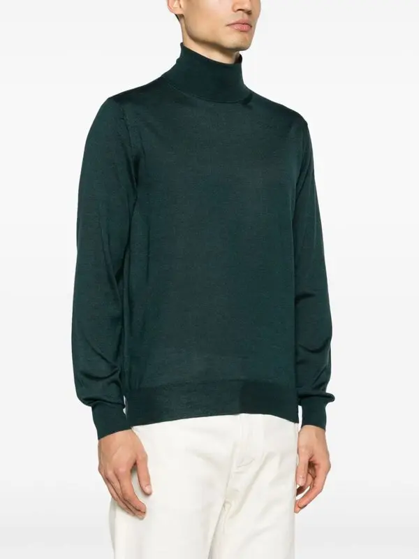 CRUCIANI Roll-neck Jumper - Green