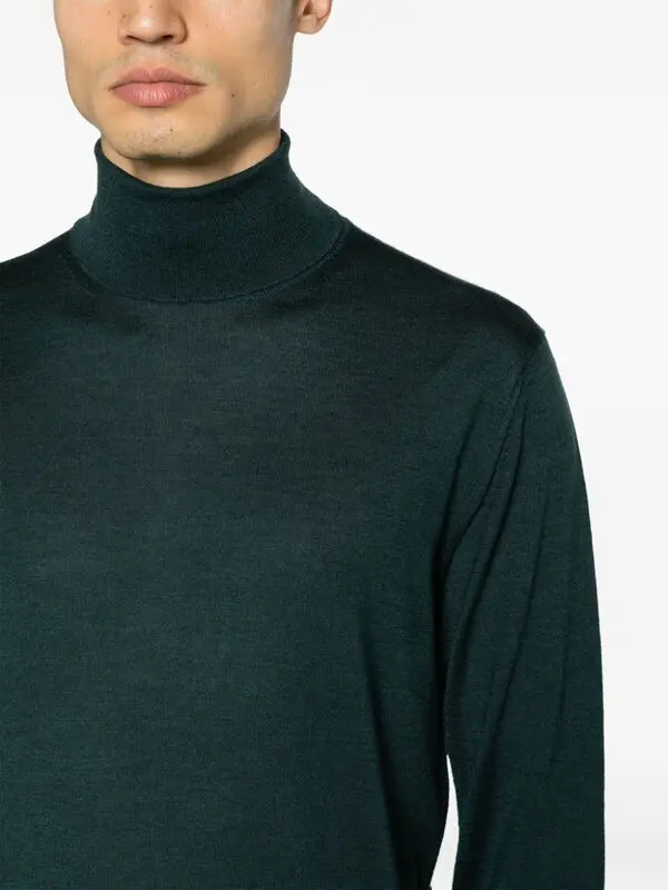 CRUCIANI Roll-neck Jumper - Green