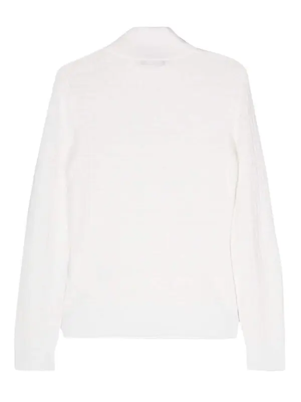 Balmain Pb-monogram Ribbed Jumper