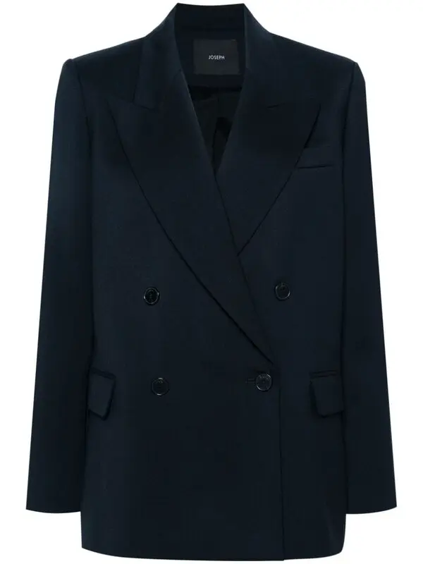 JOSEPH Jaden Virgin Wool-blend Blazer - Blue